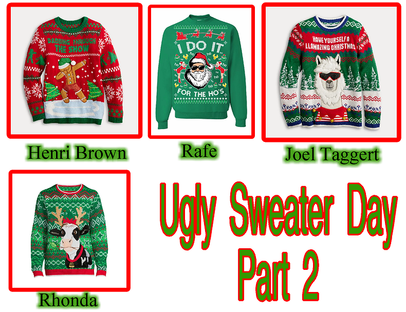 The Ugly Sweater Contest - PattRose - The Sentinel (TV) [Archive of Our ...