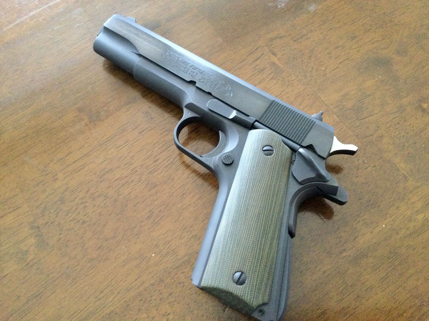 73B with new Micarta stocks | Colt Forum