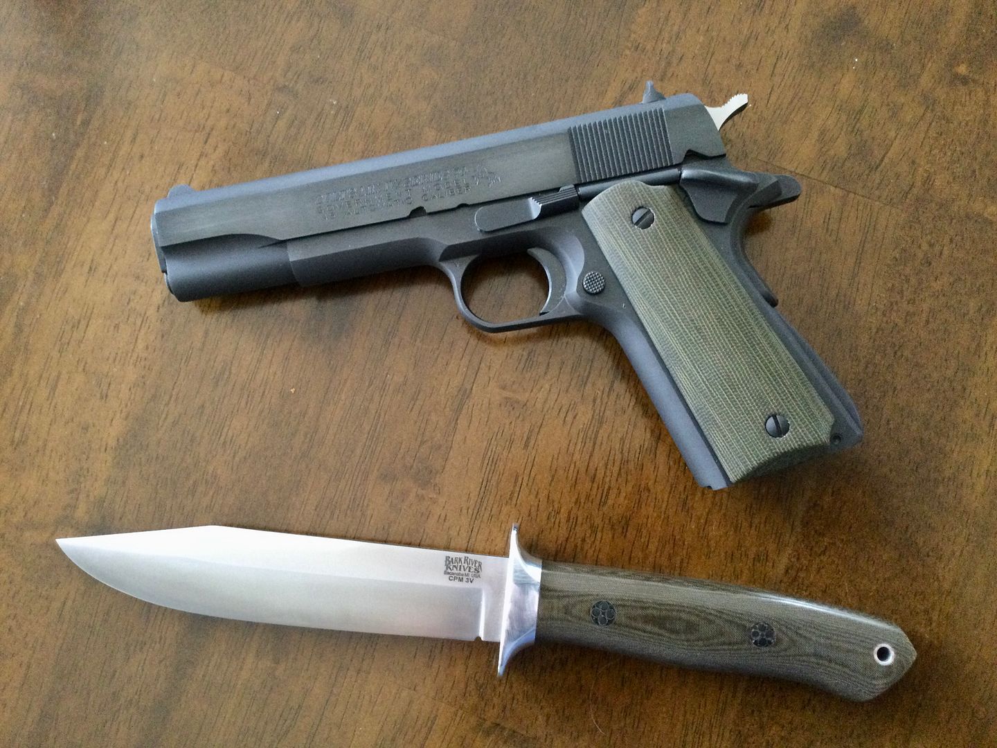 73B with new Micarta stocks | Colt Forum