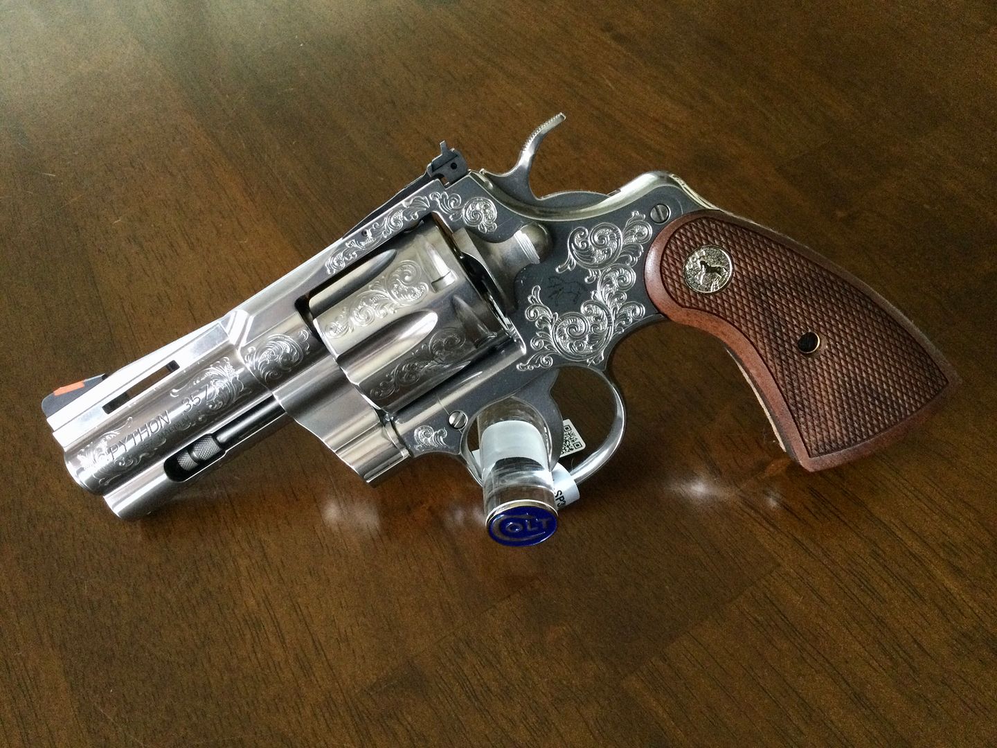 Custom Shop B+ engraved 3” Python | Colt Forum