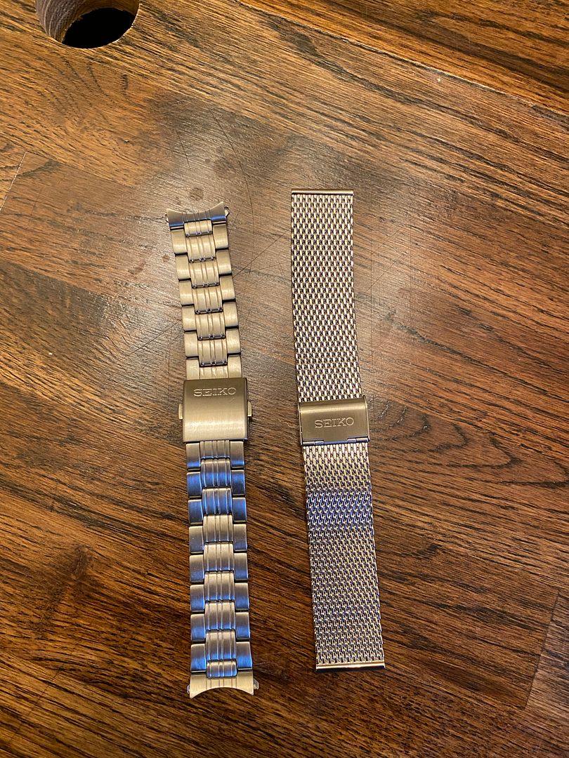 22mm Seiko Mesh and 20 mm solid Stainless Seiko Bracelet | WatchUSeek ...
