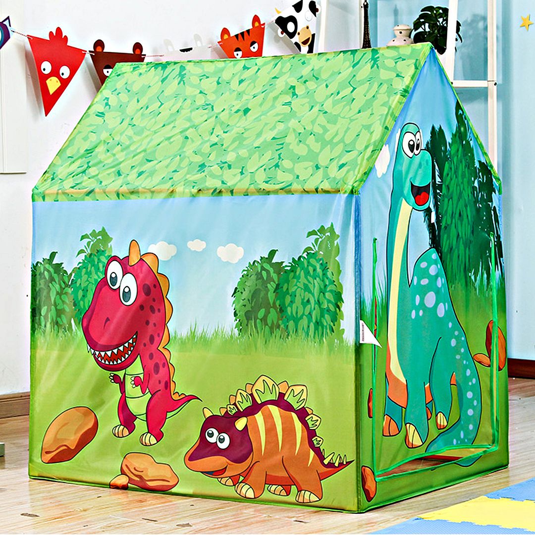 Dinosaur House Indoor Outdoor Toddler Play Tent Kids Pretend Jurassic ...