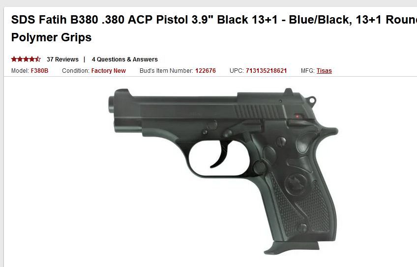Tisas Fatih 13, a Beretta 84 like pistol. | Defensive Carry