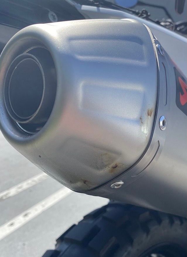 Oil out of tailpipe... 2021 Adventure R | Adventure Rider