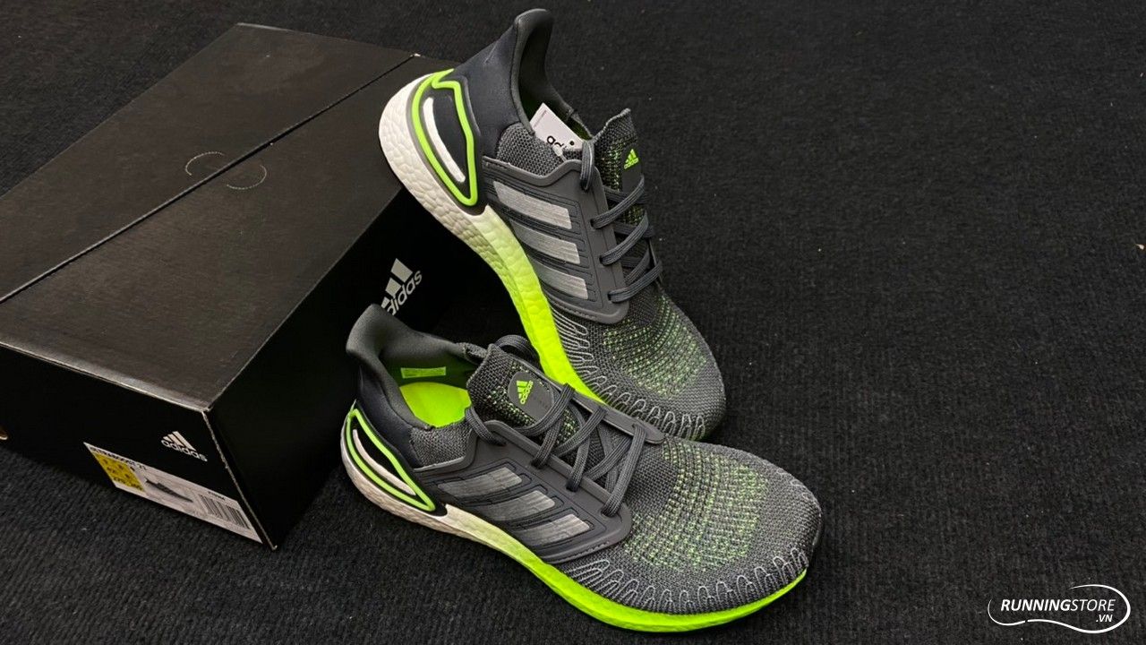 Adidas Ultraboost 20 – Grey Five / Silver Metallic / Signal Green ...