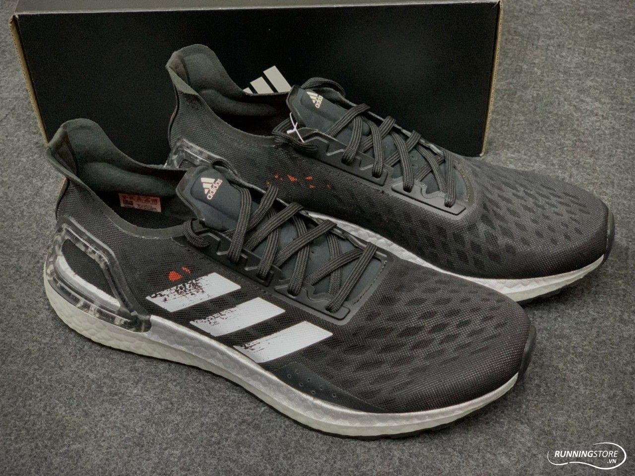 Adidas Ultraboost PB - Core Black / Cloud White / Signal Coral - EG0428 ...