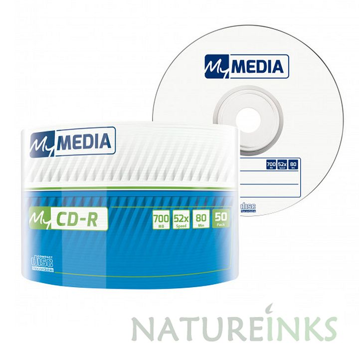 DISCONTINUED 50 Mymedia Blank CD-R 52x Discs 700MB 80 minutes CD CMC MAG