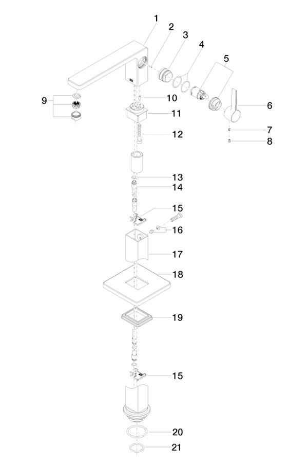 Dornbracht Lulu Single-Lever Basin Mixer With Stand Pipe 31/03/2009-15 ...