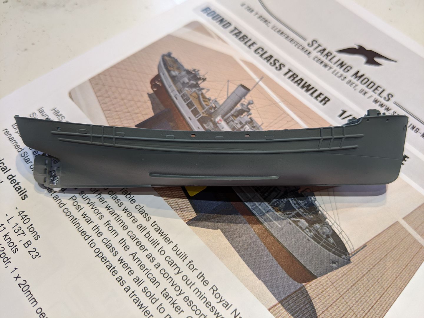 1/350 HMT Sir Gareth, Round Table class Admiralty Trawler - Work in ...