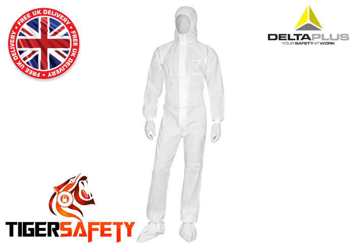 Delta Plus DT221 Type 5 6 Disposable Chemical Overalls Coveralls ...