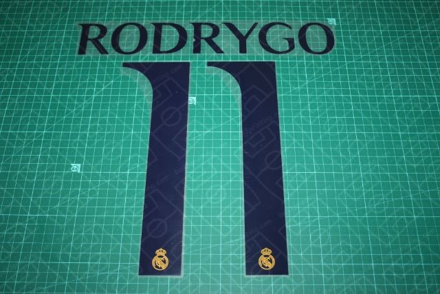 Real Madrid 23/24 #11 RODRYGO UEFA Champions League Homekit Nameset ...