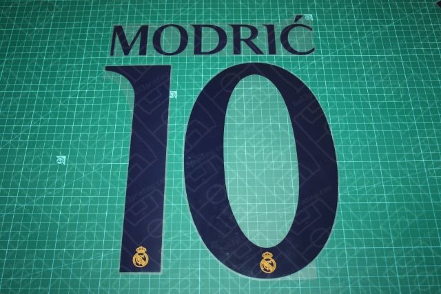 Real Madrid 23/24 #10 MODRIC UEFA Champions League Homekit Nameset Printing