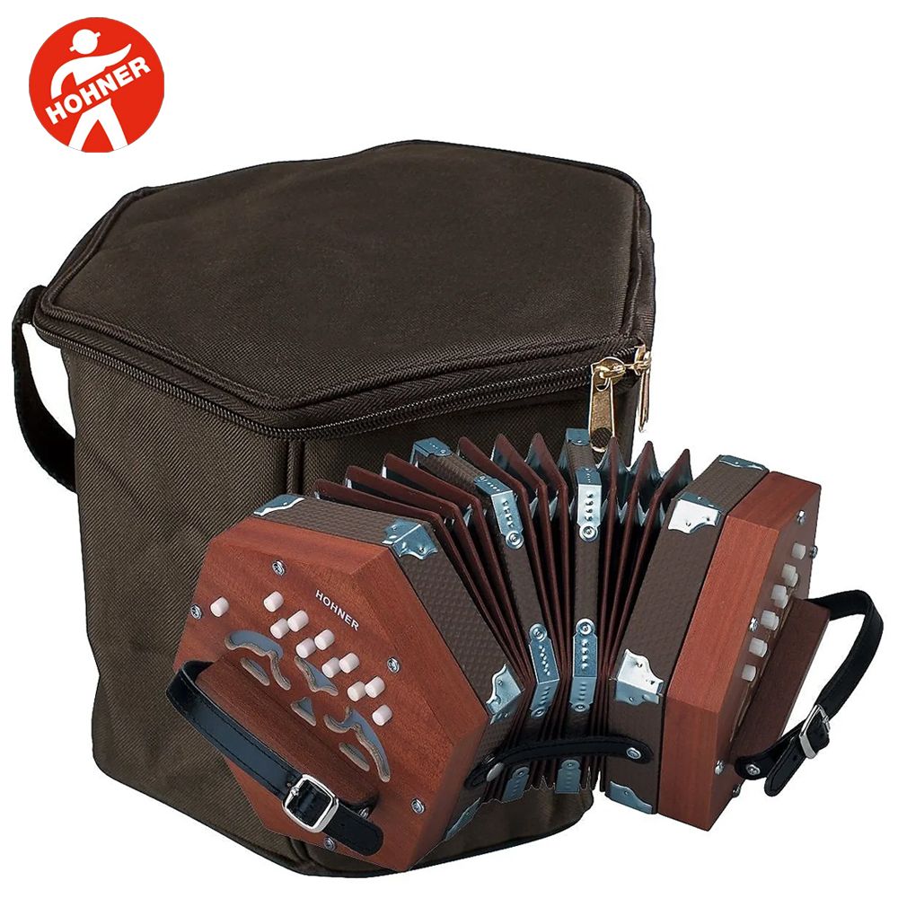 Hohner Accordions Model D40 20 Key Concertina with Gig Bag - 20 button ...