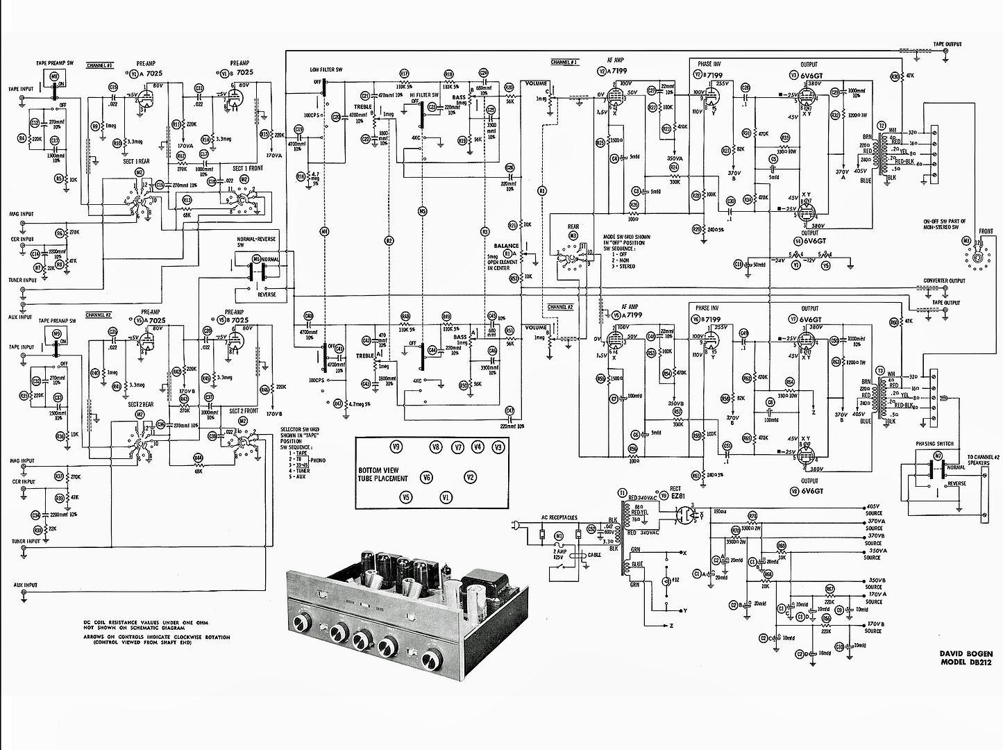 Help Needed: Plate Voltage and Bias Point for 6V6GT Tubes in Bogen ...