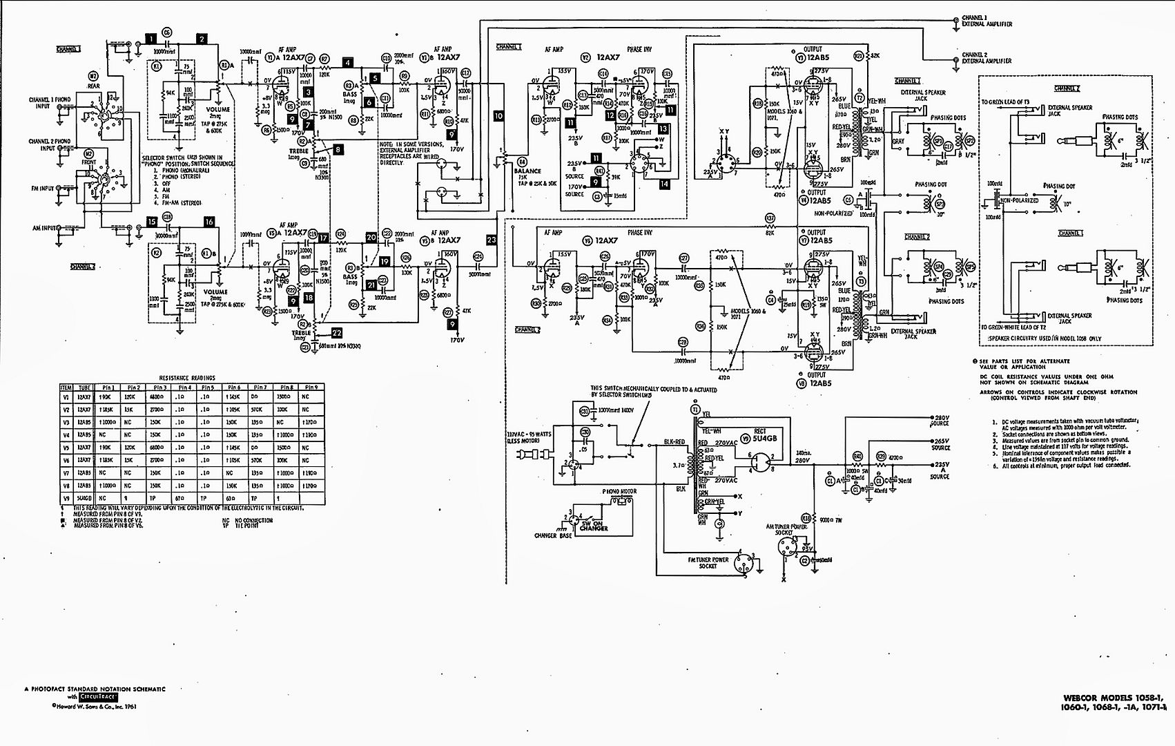 Webcor 1068 static channel 1 | Audiokarma Home Audio Stereo Discussion Forums