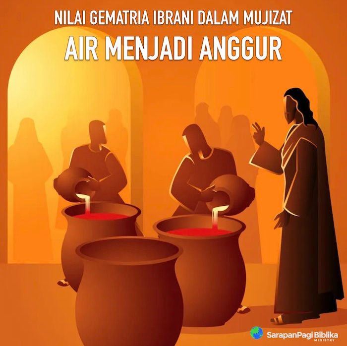 NILAI GEMATRIA IBRANI DALAM MUJIZAT AIR MENJADI ANGGUR - SarapanPagi Biblika Ministry